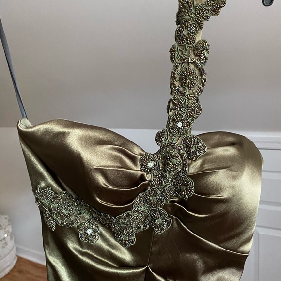 Xscape | Dresses | Olive Green Mermaid Style Gown | Poshmark